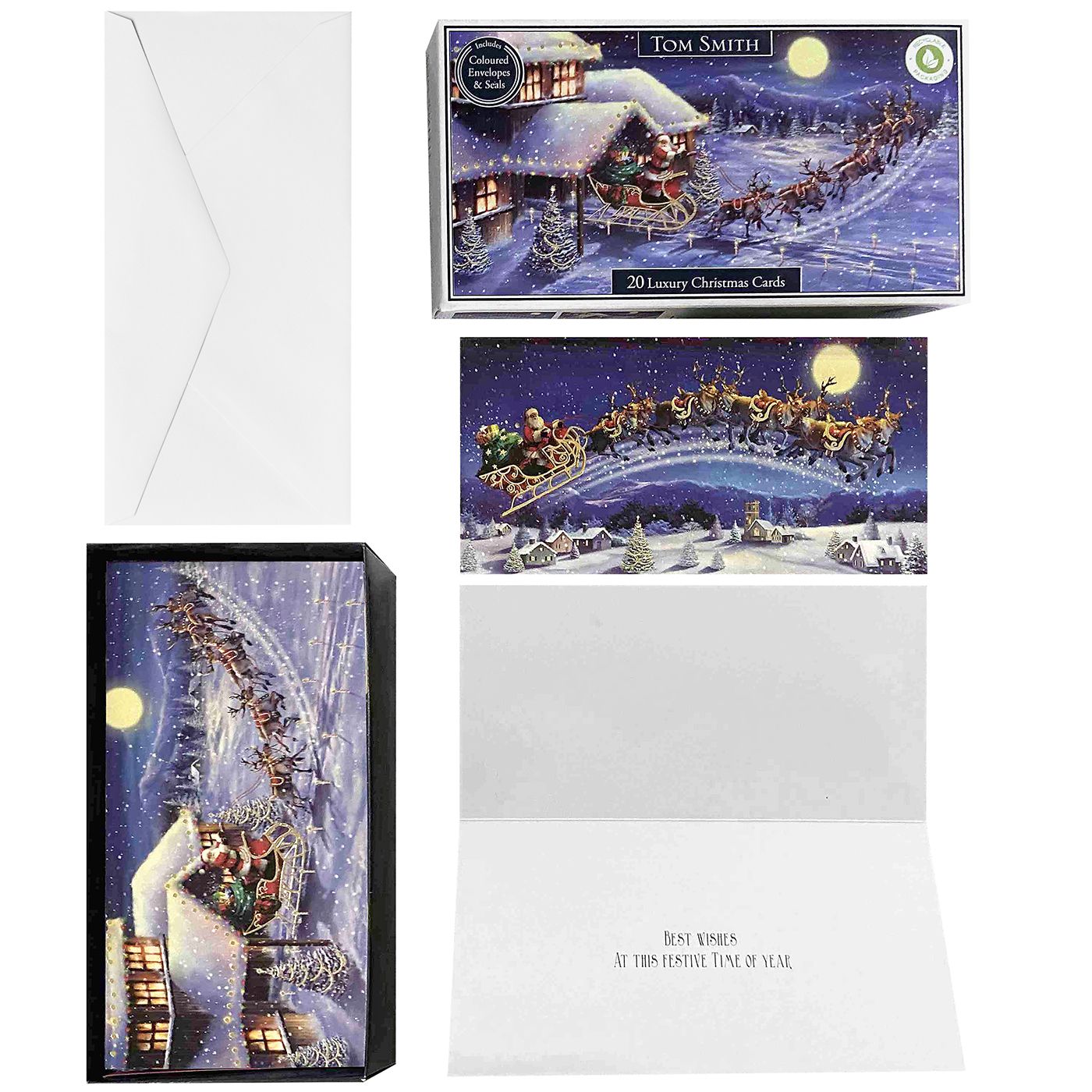 ΚΑΡΤΑ ΧΡΙΣΤΟΥΓΕΝΝΩΝ ΜΕ ΦΑΚΕΛΟ ΚΑΡΤΑ=20x20cm Xmasfest 113242 - 20 τμχ ...