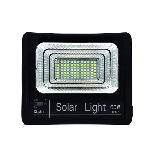 Αδιάβροχος ηλιακός προβολέας LED 60W με πάνελ & τηλεχειριστήριο LJD ...