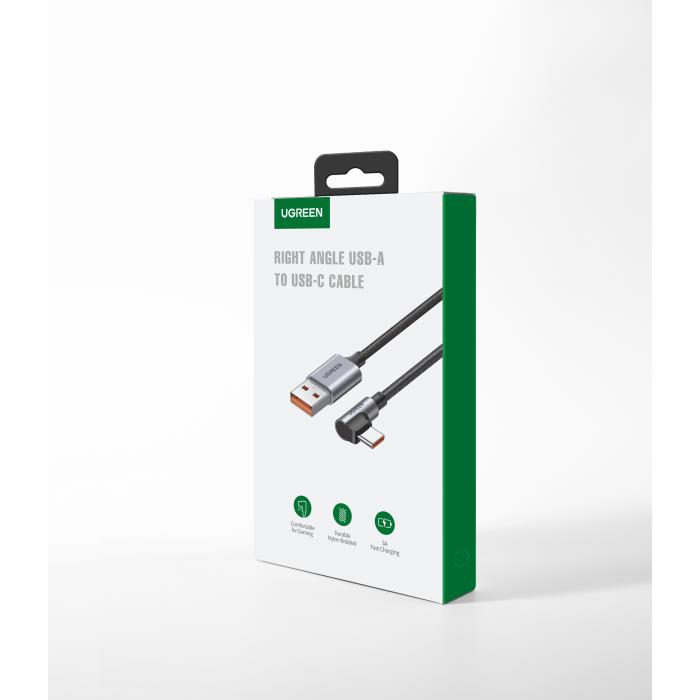 Καλώδιο φόρτισης UGREEN US284 TYPE-C Γκρι 2m 50942 3A | G for Gadget