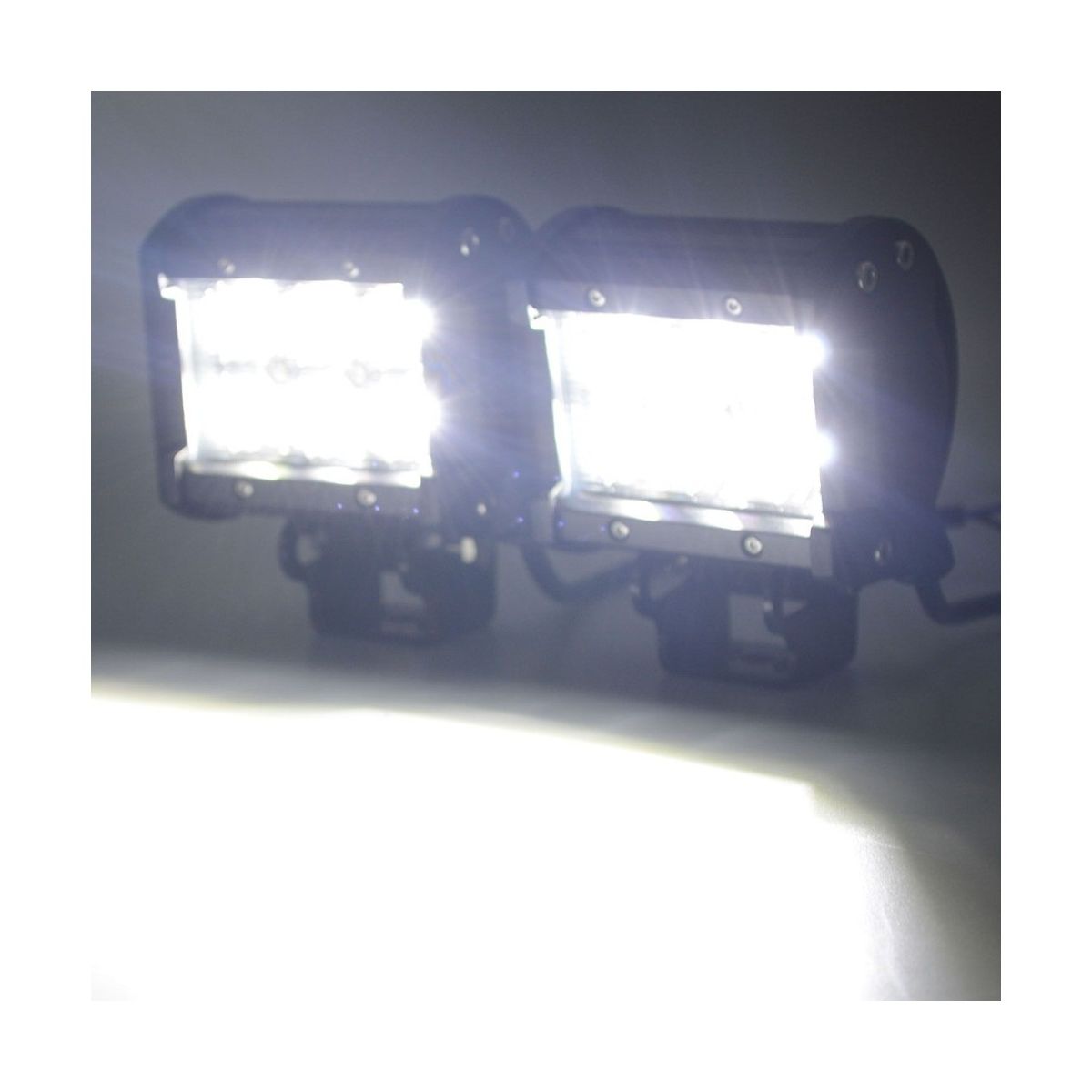 LED Αδιάβροχος Προβολέας Αλουμινίου 12V-24V 10cm 18W 6 SMD IP68 1440LM ...