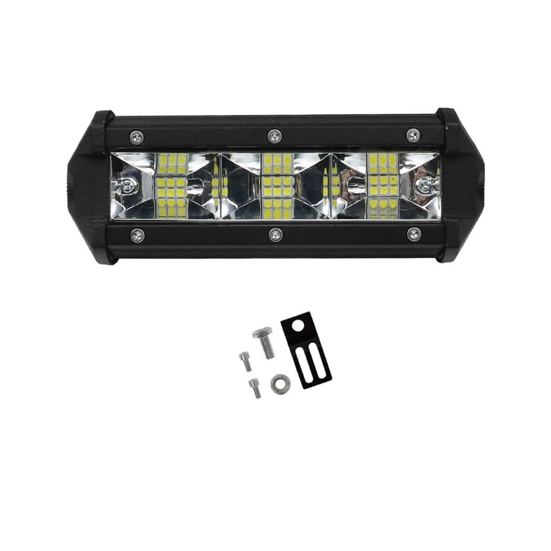 LED Αδιάβροχο Προβολάκι - Μπάρα Αλουμινίου 12V-24V 10cm 54W 18 SMD IP68 ...