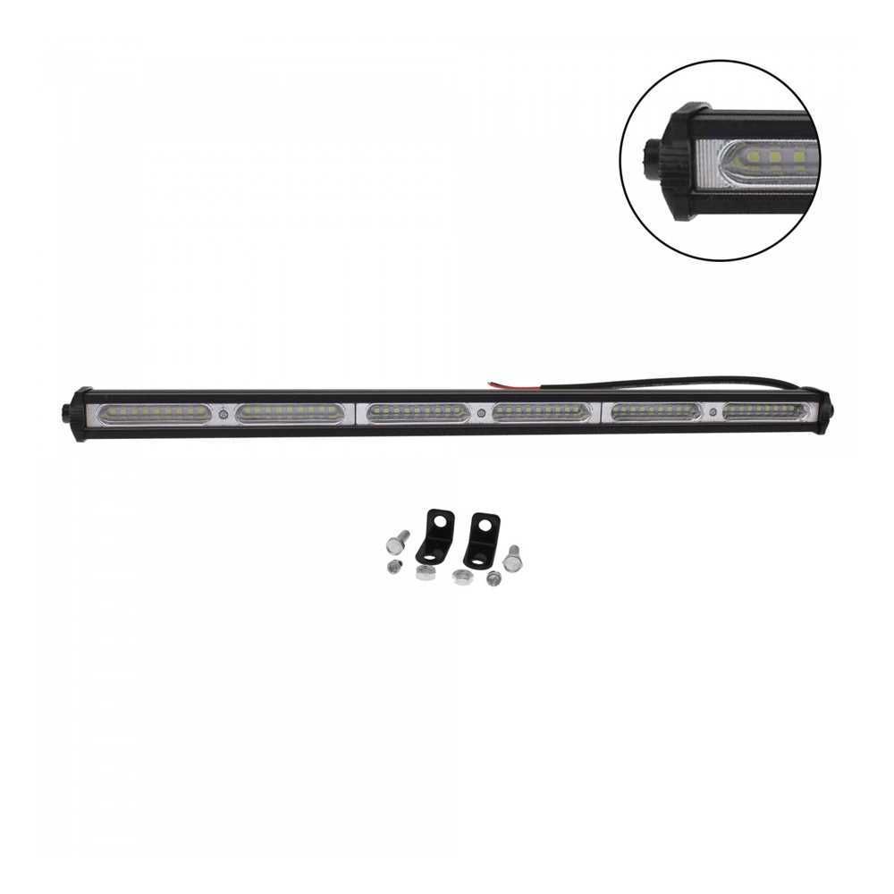 LED Αδιάβροχη Μπάρα Αλουμινίου Slim 12V-24V 50cm 162W 54 SMD IP68 ...
