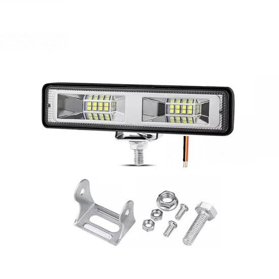 LED ΠΡΟΒΟΛΑΚΙ ΜΠΑΡΑ 12-24V 48W ΜΕΤΑΛΛΙΚΗ ΑΔΙΑΒΡΟΧΗ ΜΕ ΛΕΙΤΟΥΡΓΙΑ STROBE ...