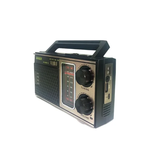Αναλογικό Ραδιόφωνο με Ηλιακό Πάνελ Meier M-540BT-S σε Μαύρο Χρώμα | G ...