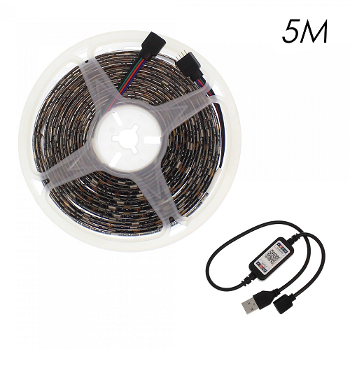 Αδιάβροχη LED ταινία USB 5V 5m με Bluetooth RGB IP65 RZ-0005 | G for Gadget