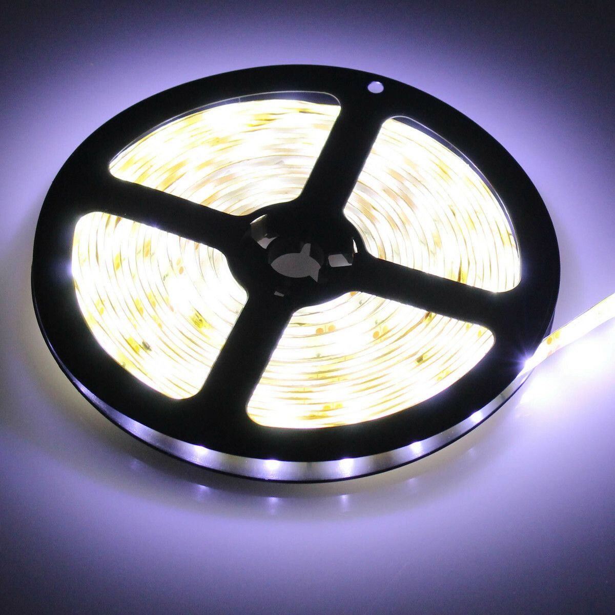 LED Ταινία-strip 5m 12V 300 SMD 3528 ψυχρό λευκό 6500K αυτοκόλλητη αδιάβροχη IP65 με ...