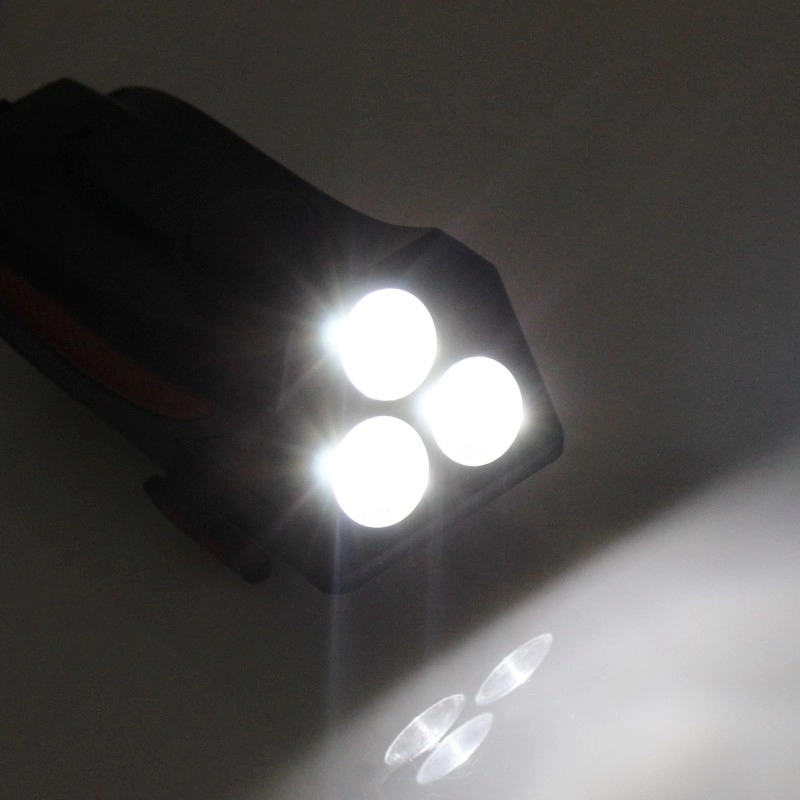 Επαναφορτιζόμενος φακός LED ποδηλάτου με ενσωματωμένη κόρνα και βάση ...