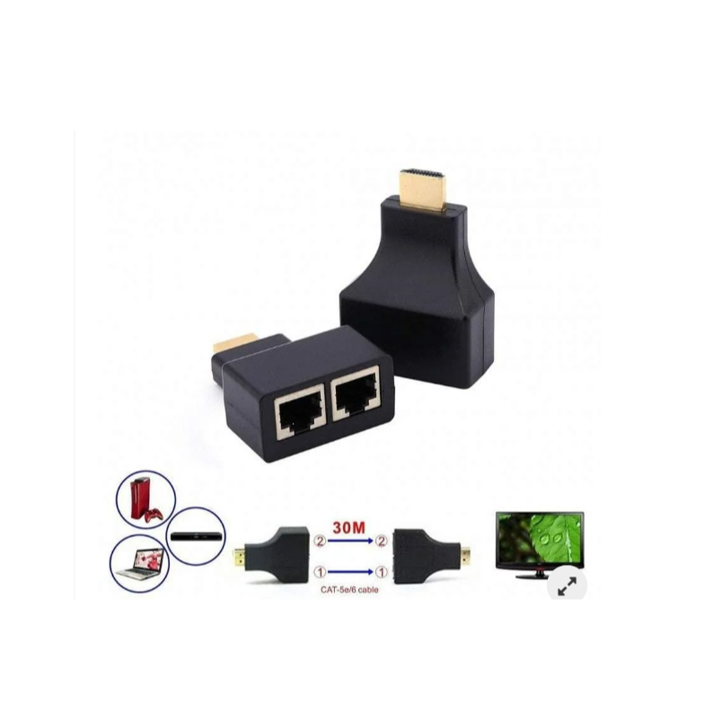 Μετατροπέας HDMI male σε RJ-45 2x female | G for Gadget