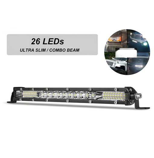 Αδιάβροχο προβολάκι LED – μπάρα αλουμινίου 12V-24V 28cm 102W 34 SMD ...