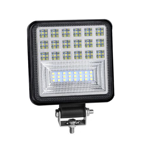 Αδιάβροχος προβολέας LED αλουμινίου 12V-24V 11cm 126W 42 SMD IP67 ...