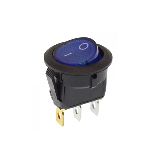 Διακόπτης On – Off 3 Pins με μπλε φωτισμό 6A 220V XM07 | G for Gadget