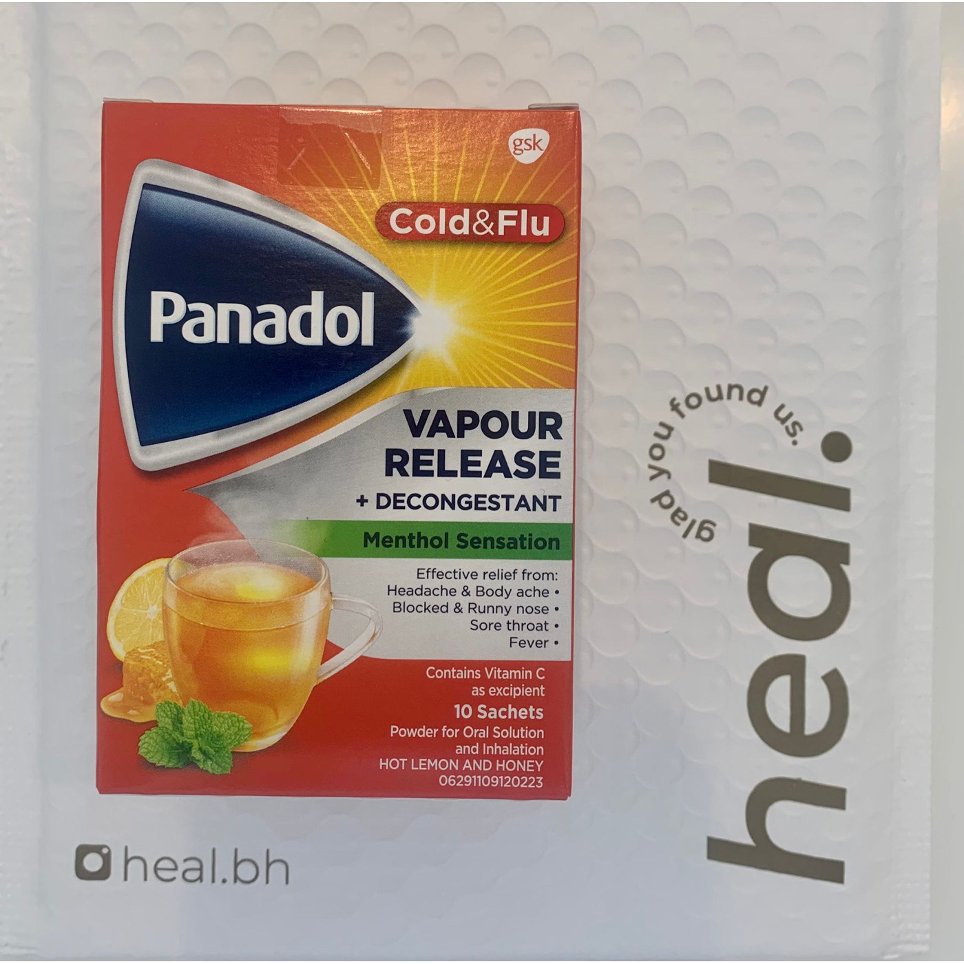 Panadol Cold & Flu Vapour Release Sachet 10's | Heal Bahrain | Health ...