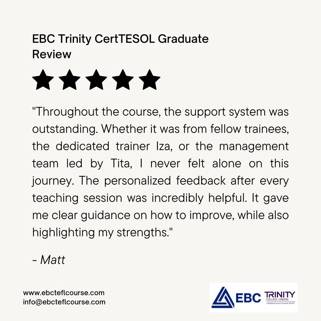 EBC TEFL Certificate: "1/2: 🌟 Why Choose the EBC Trinity CertTESOL ...