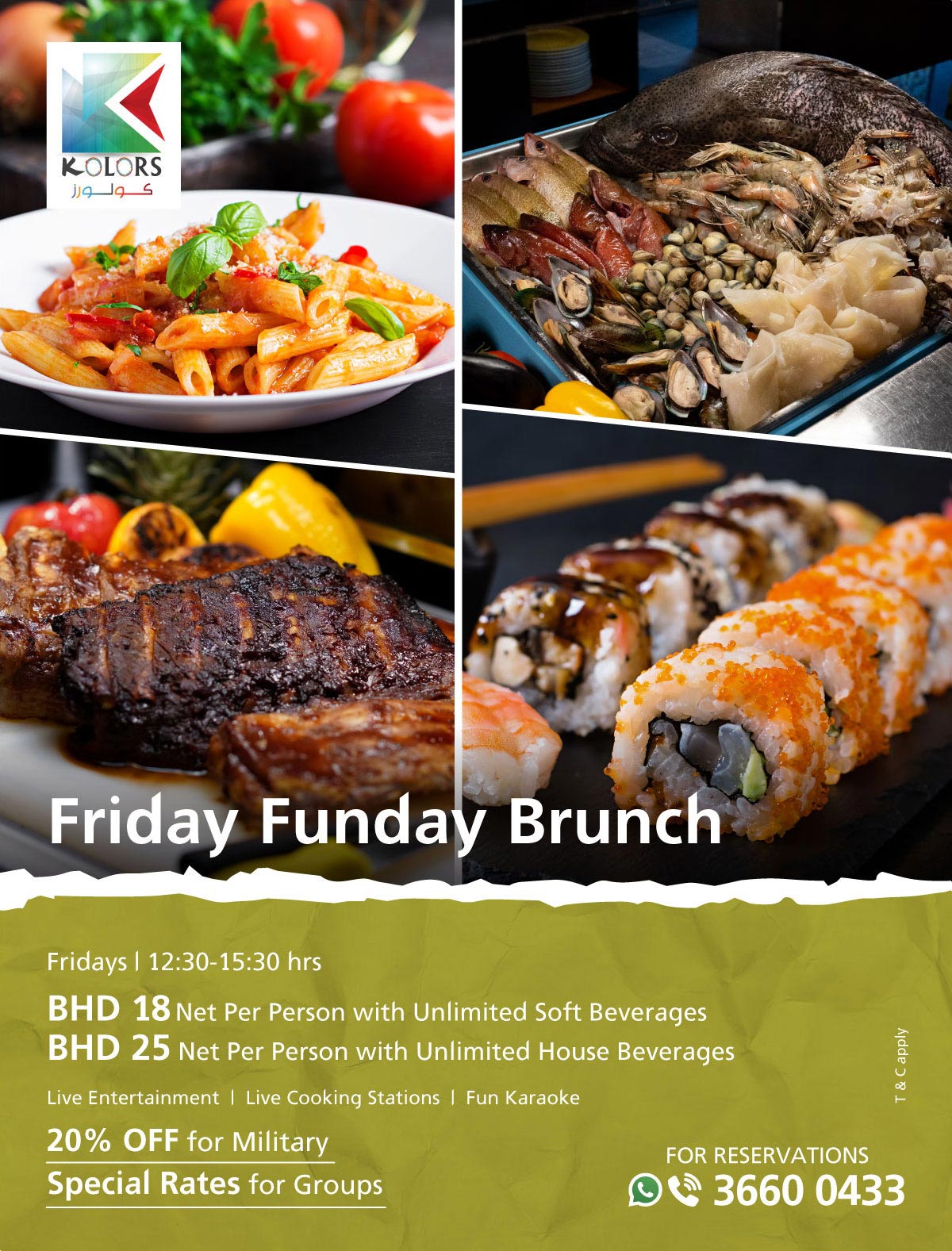 Friday Funday Brunch - The K Hotel Bahrain | Bahrain Hotel in Juffair ...